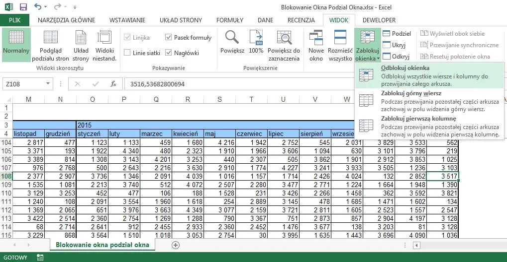 Jak zablokować kolumny w Excelu i uniknąć problemów z widocznością danych