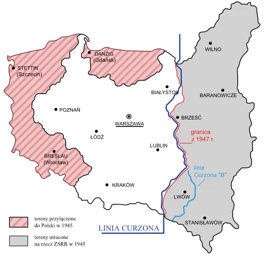 Jak wyglądały granice Polski po I wojnie? Mapa niepodległego kraju
