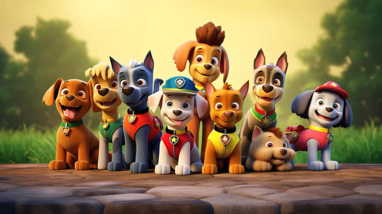 Imiona psów z Psi Patrolu - Postacie i nazwy