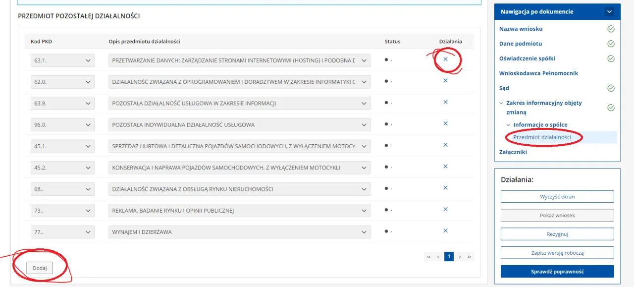Zmiana PKD w KRS: Krok po kroku przez proces aktualizacji