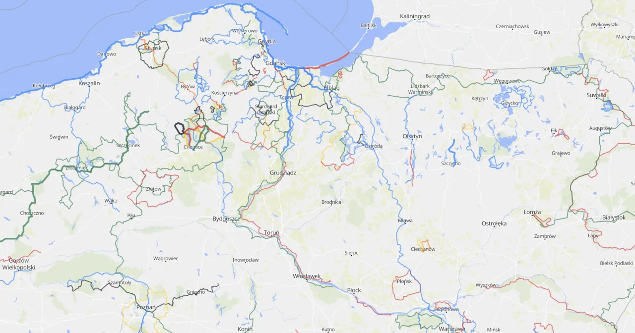 Mapa tras rowerowych nad morzem – Odkryj najlepsze szlaki w Polsce